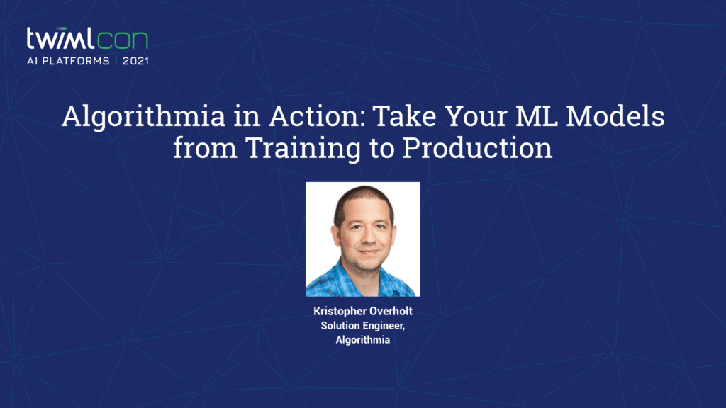 Algorithmia in Action: Take your ML models from training to production ...